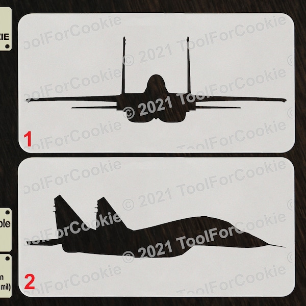 Military Jet Stencil - Etsy UK