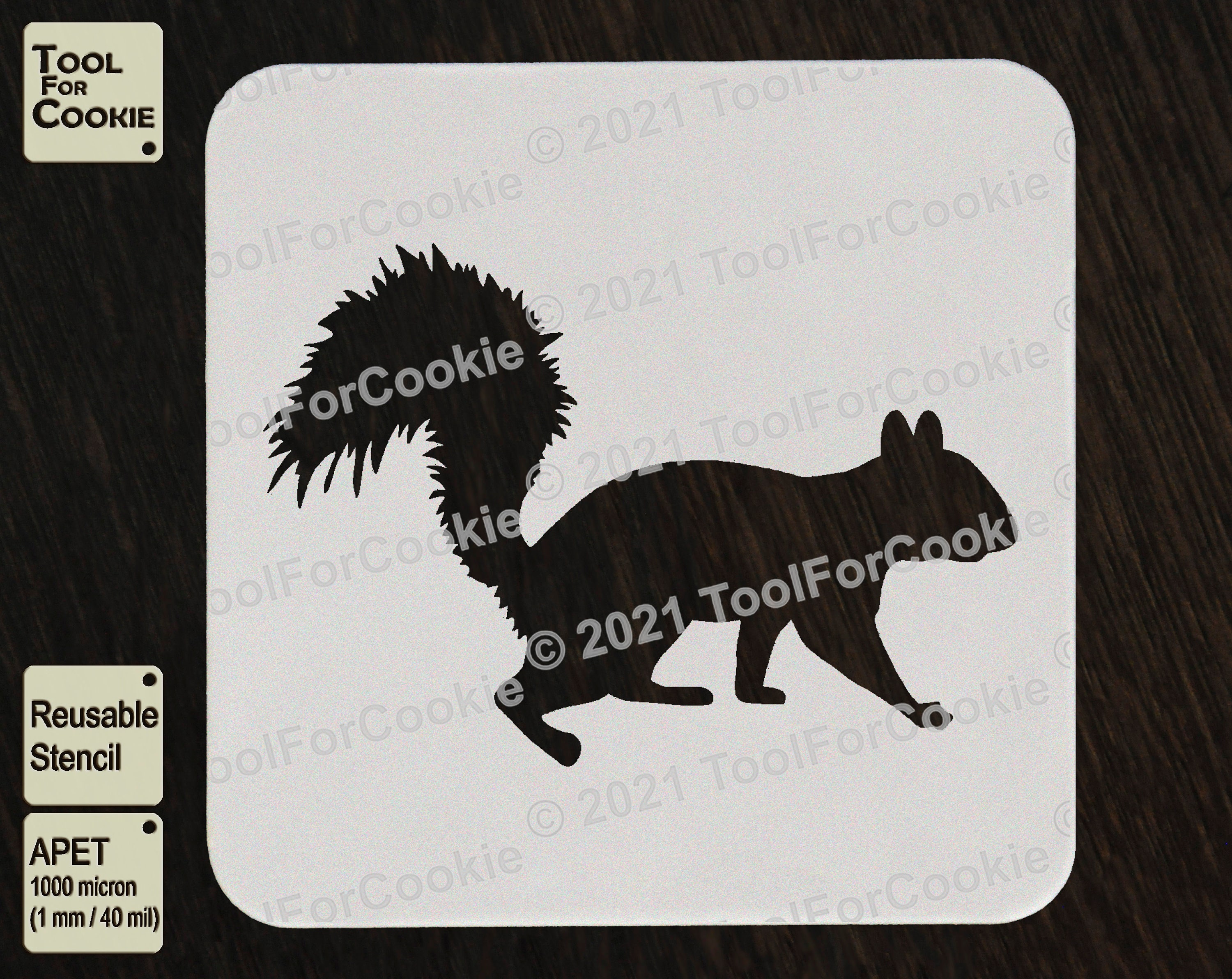 Squirrel Stencil - Etsy