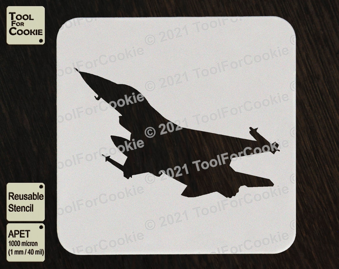 Jet Fighter Stencil | Etsy
