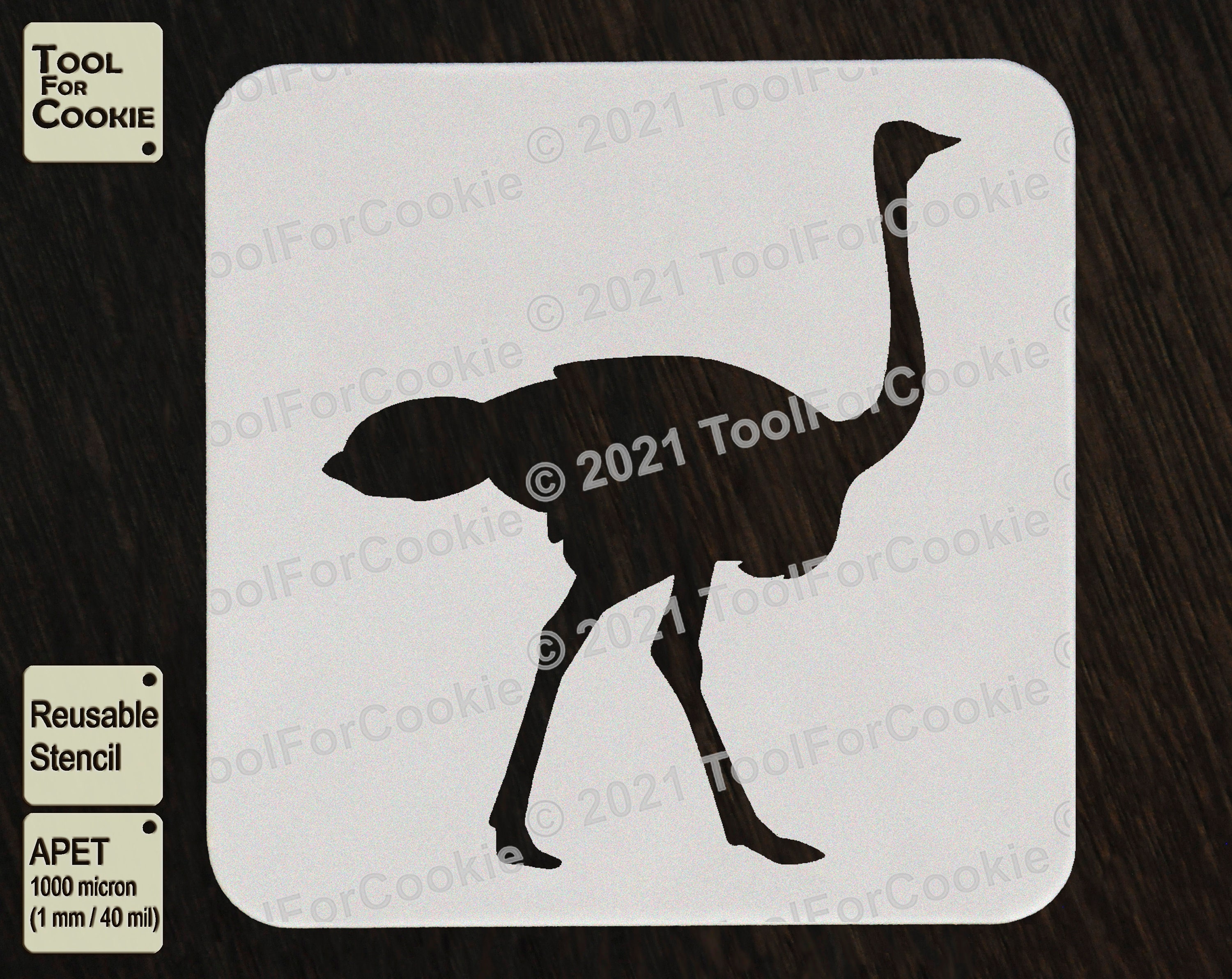 Ostrich Stencil - Etsy