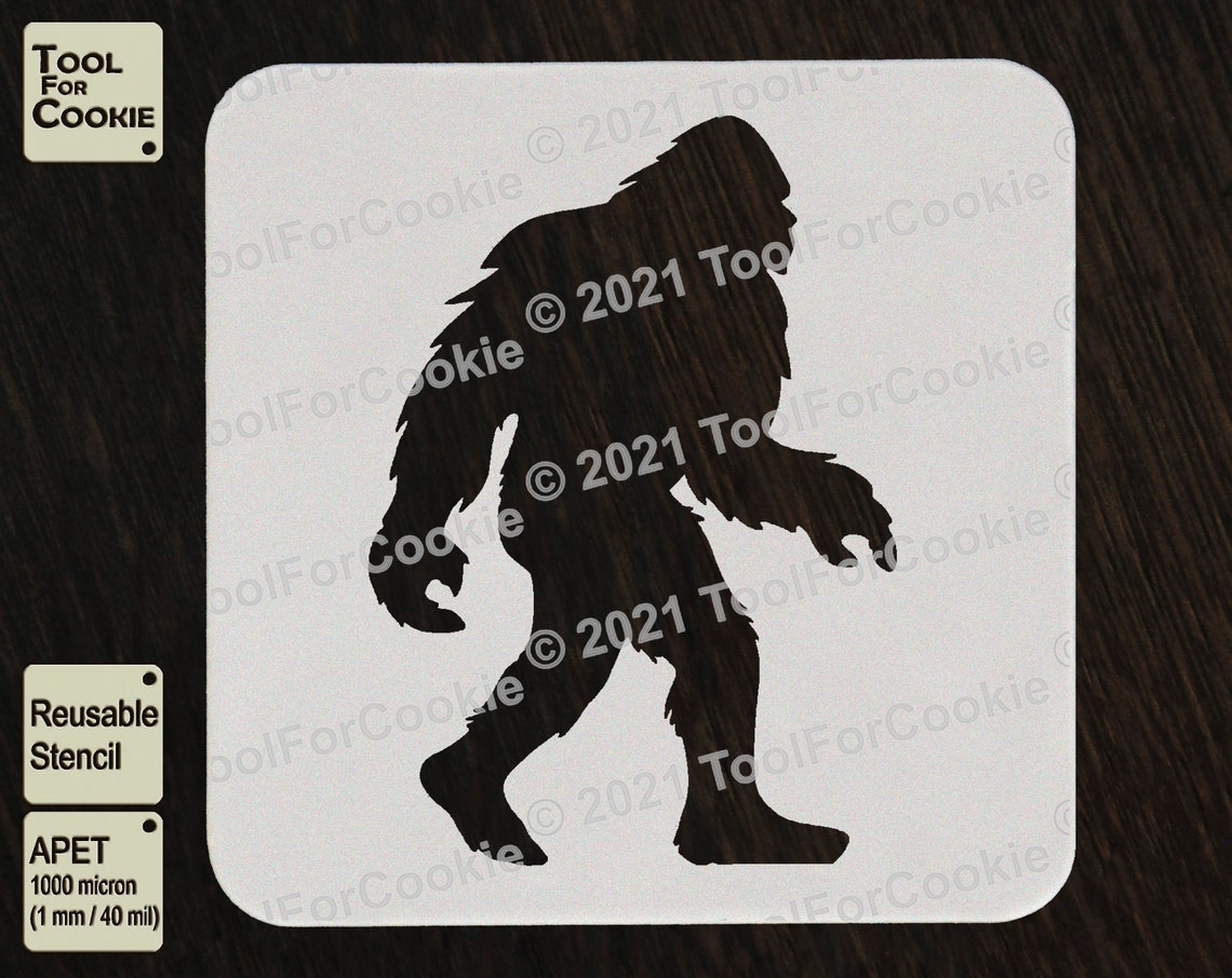 Bigfoot Stencil Sasquatch Stencil | Etsy