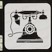 Retro Phone Stencil - Etsy