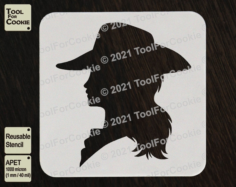 Cowgirl Stencil | Etsy