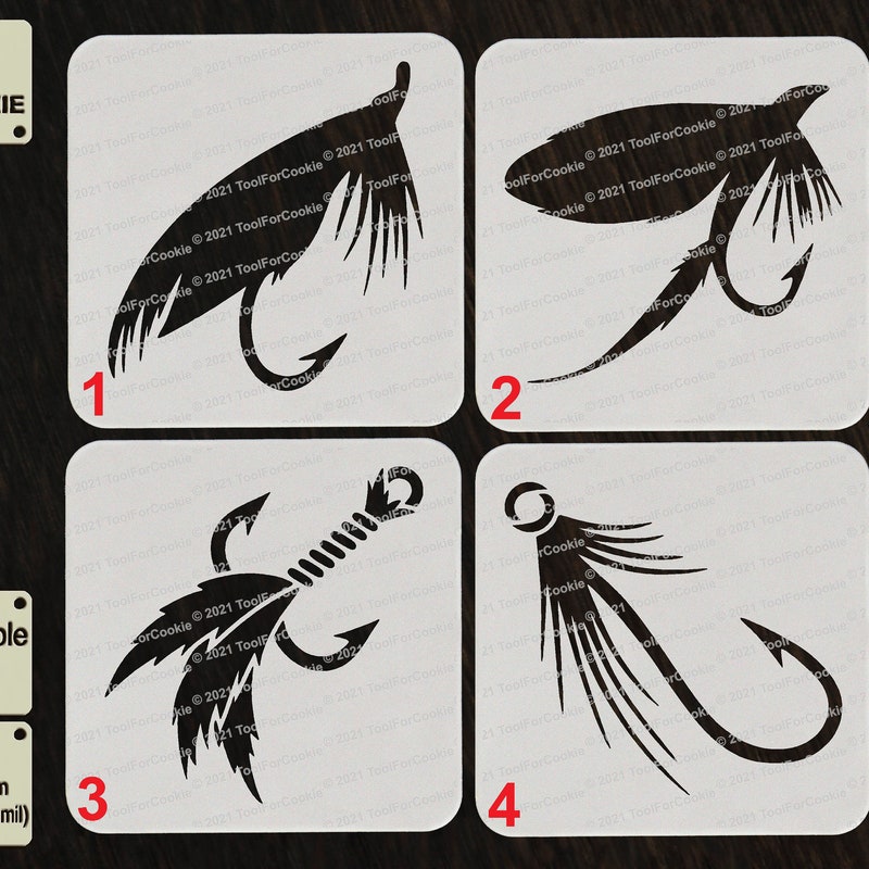 Fishing Stencil - Etsy