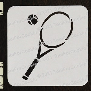 Tennis Racket Stencil, Tennis Ball Stencil - Etsy