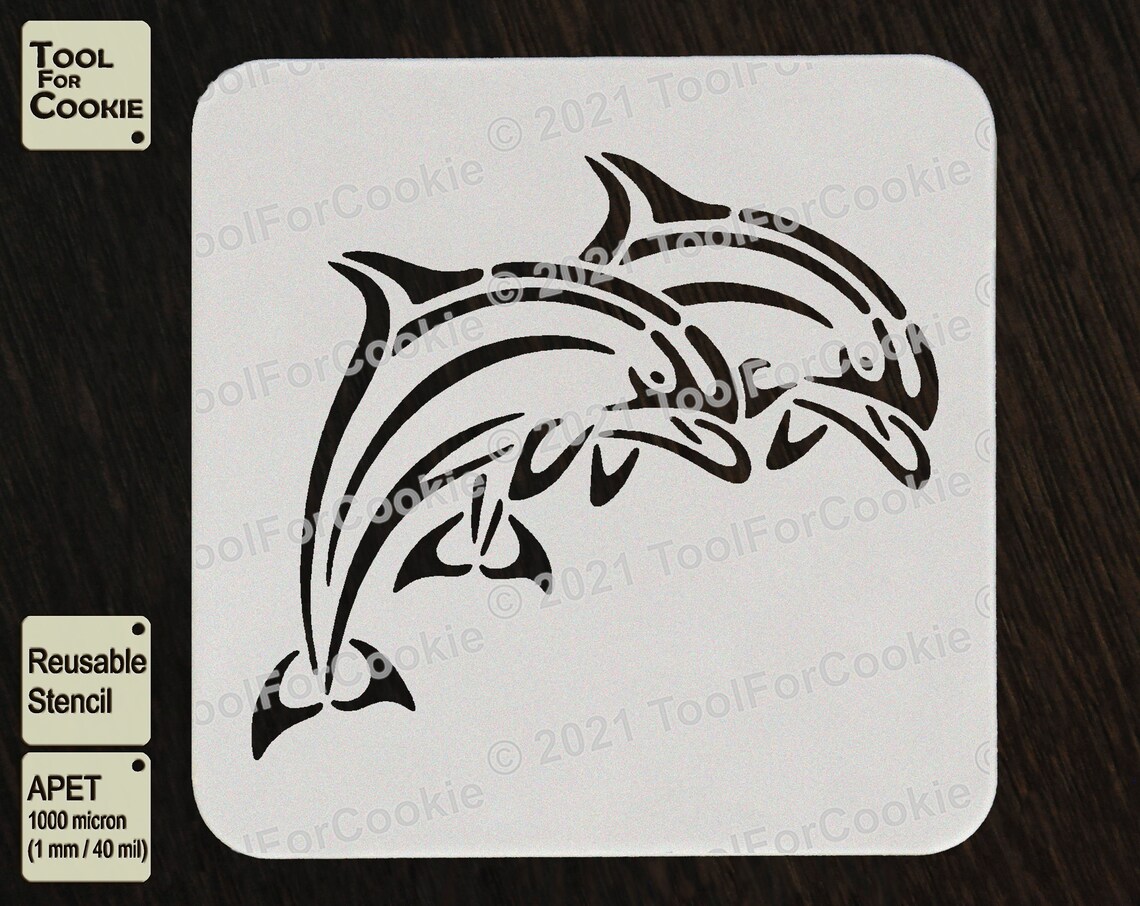 Dolphin Stencil Animal Stencil Fish Stencil Custom Stencil - Etsy