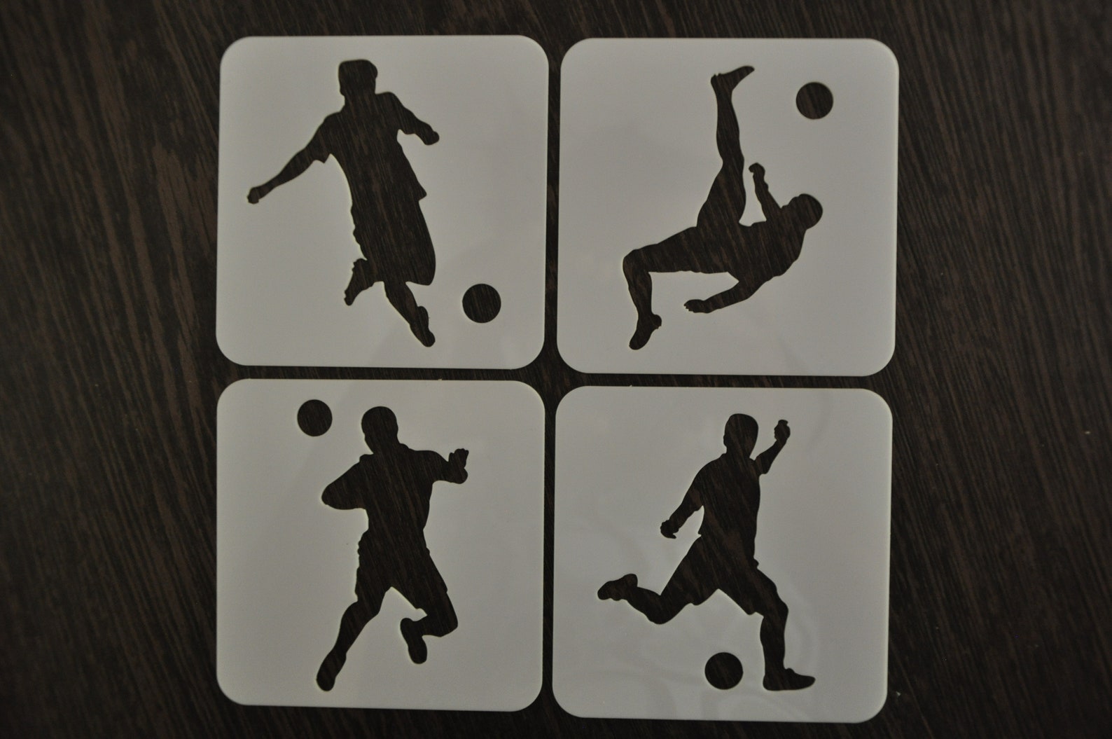 Soccer Player Stencil, Football Stencil, Custom Stencil, Any Font, Any ...