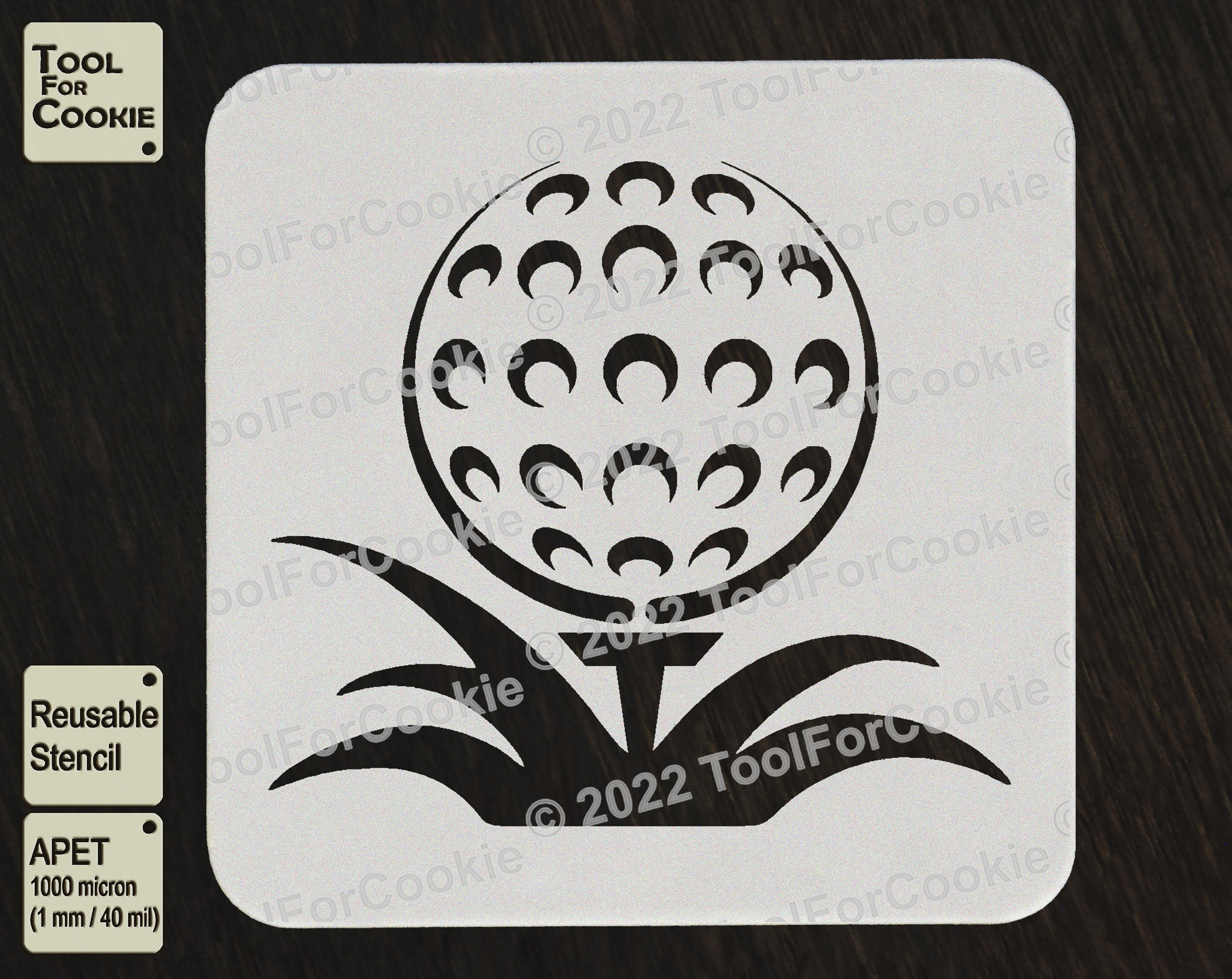 Golf Symbols Stencil - Etsy