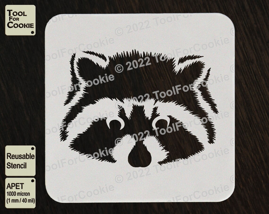 Raccoon Stencil - Etsy