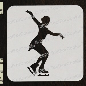 Skater Stencil, Figure Skating Stencil - Etsy