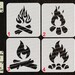 Bonfire Stencil Camp Fire Stencil - Etsy