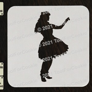Hawaiian Hula Girl Stencil, Custom Stencil, Any Font, Any Design, Any ...