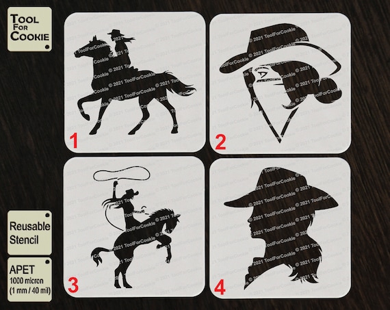 Cowgirl Stencil | Etsy