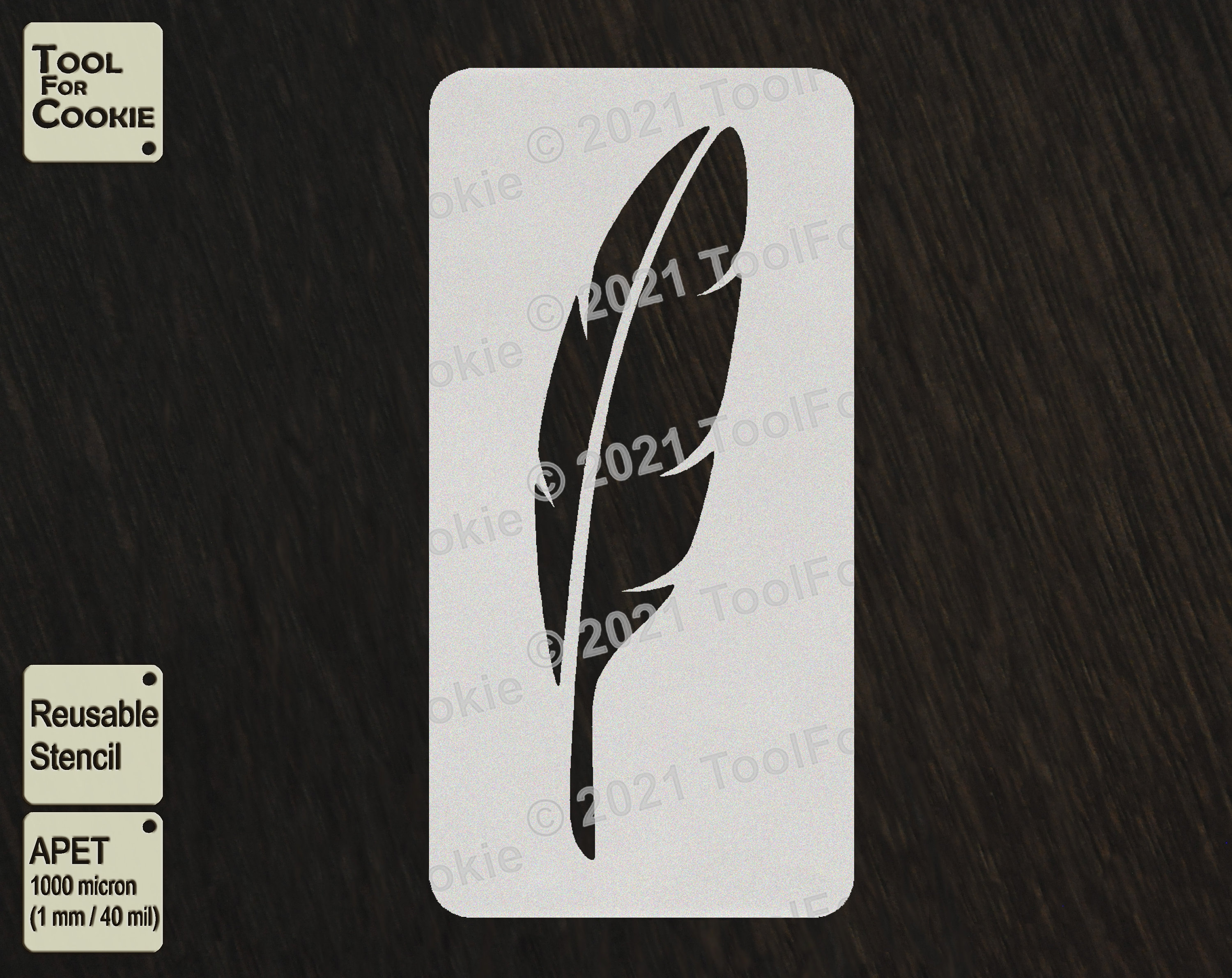 Feather Stencil - Etsy