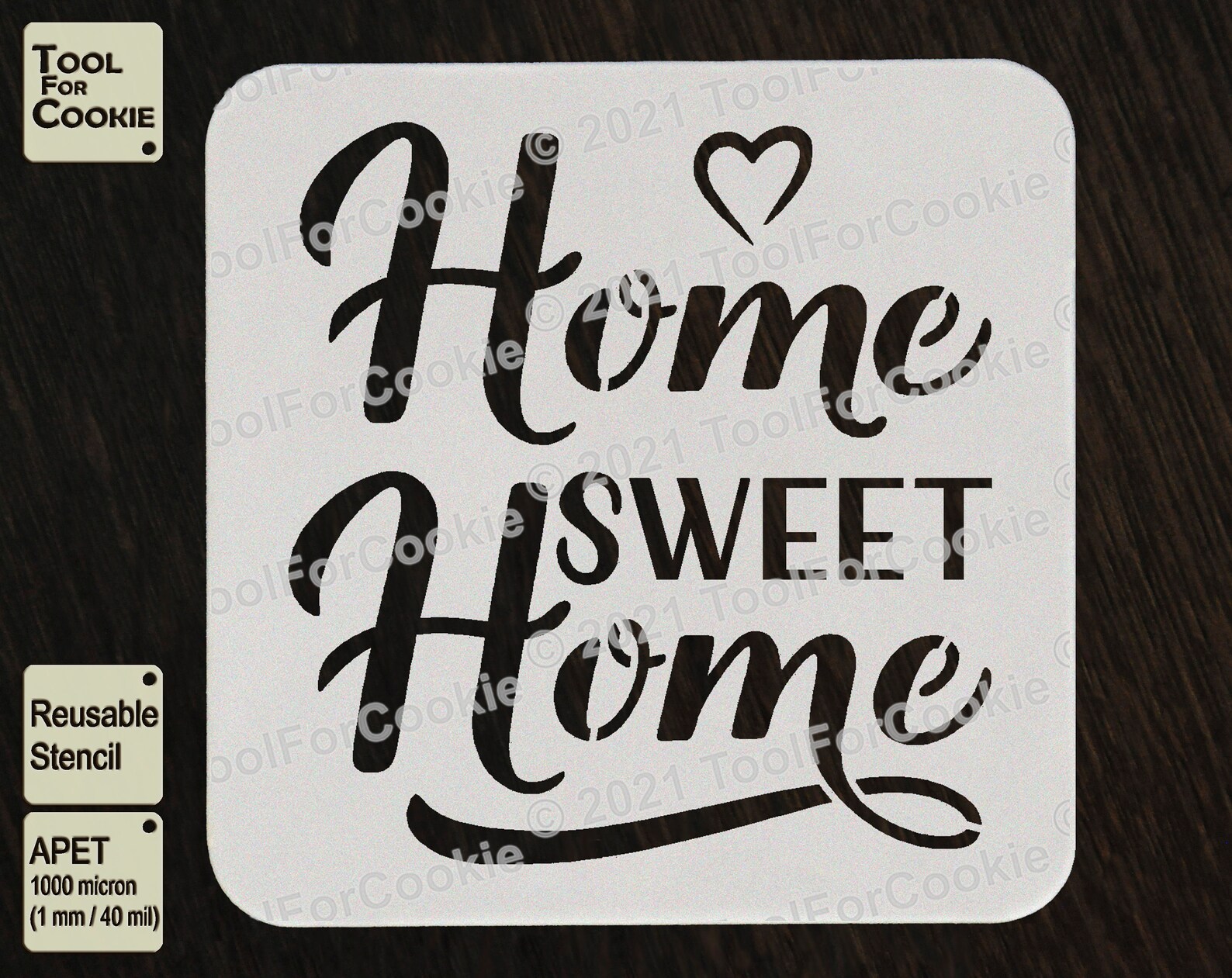 Home Sweet Home Stencil Home Stencil - Etsy