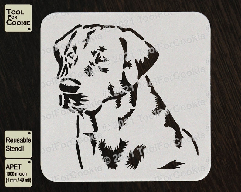 Labrador Dog Stencil Custom Stencils Any Font Any Design - Etsy
