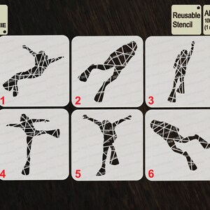 Diver Stencil Diving Stencil | Etsy