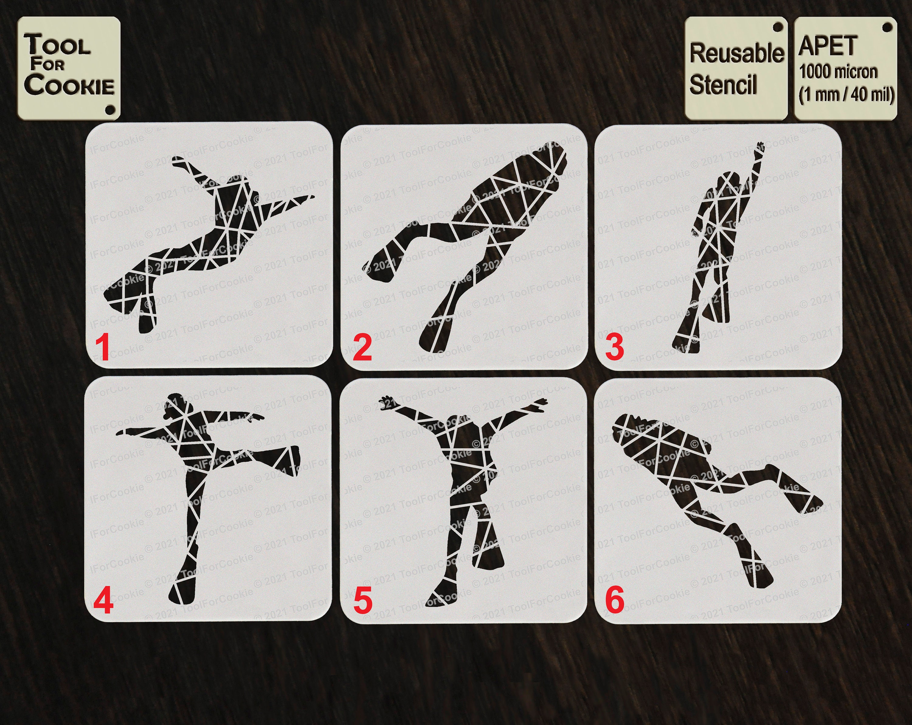 Diver Stencil Diving Stencil - Etsy