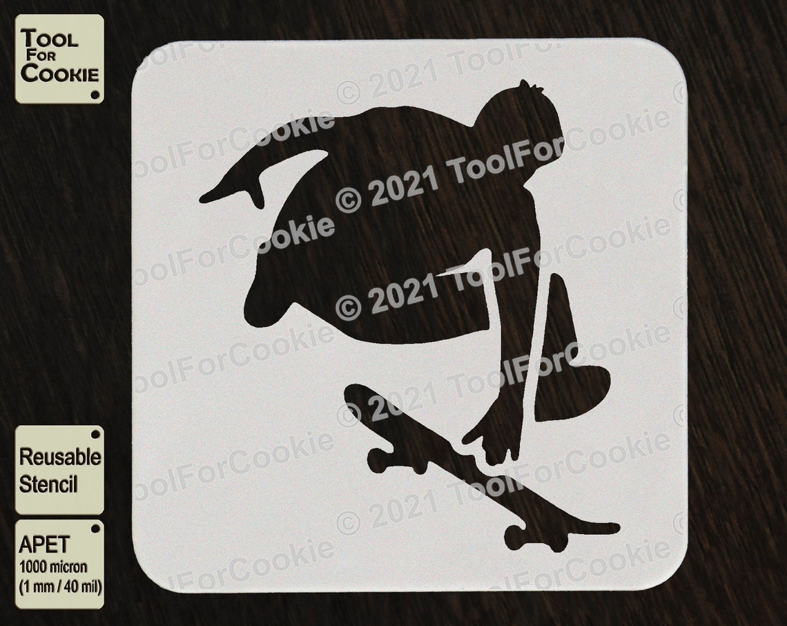 Skateboarding Stencil Custom Stencil Any Font Any Design - Etsy