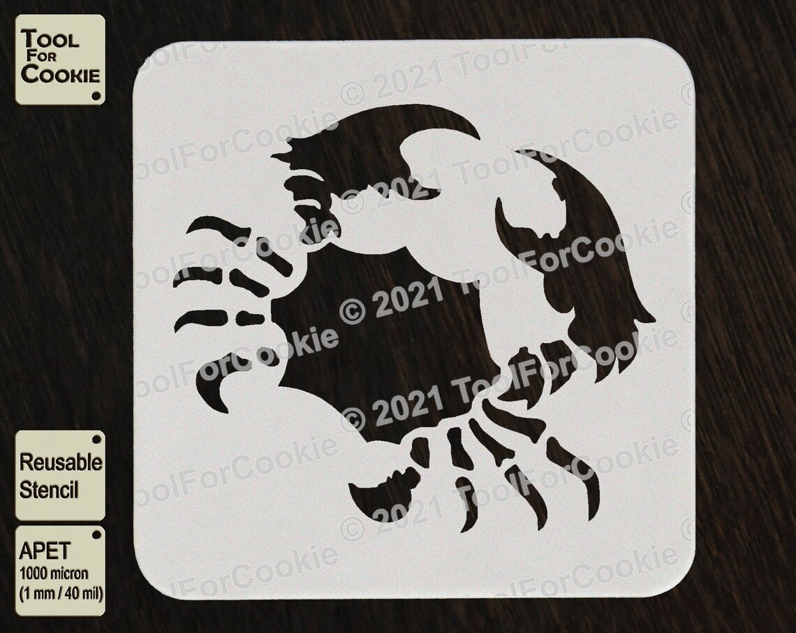 Cancer Zodiac Stencil, Astrology Signs, Zodiac Sign Bundle, Astrology ...