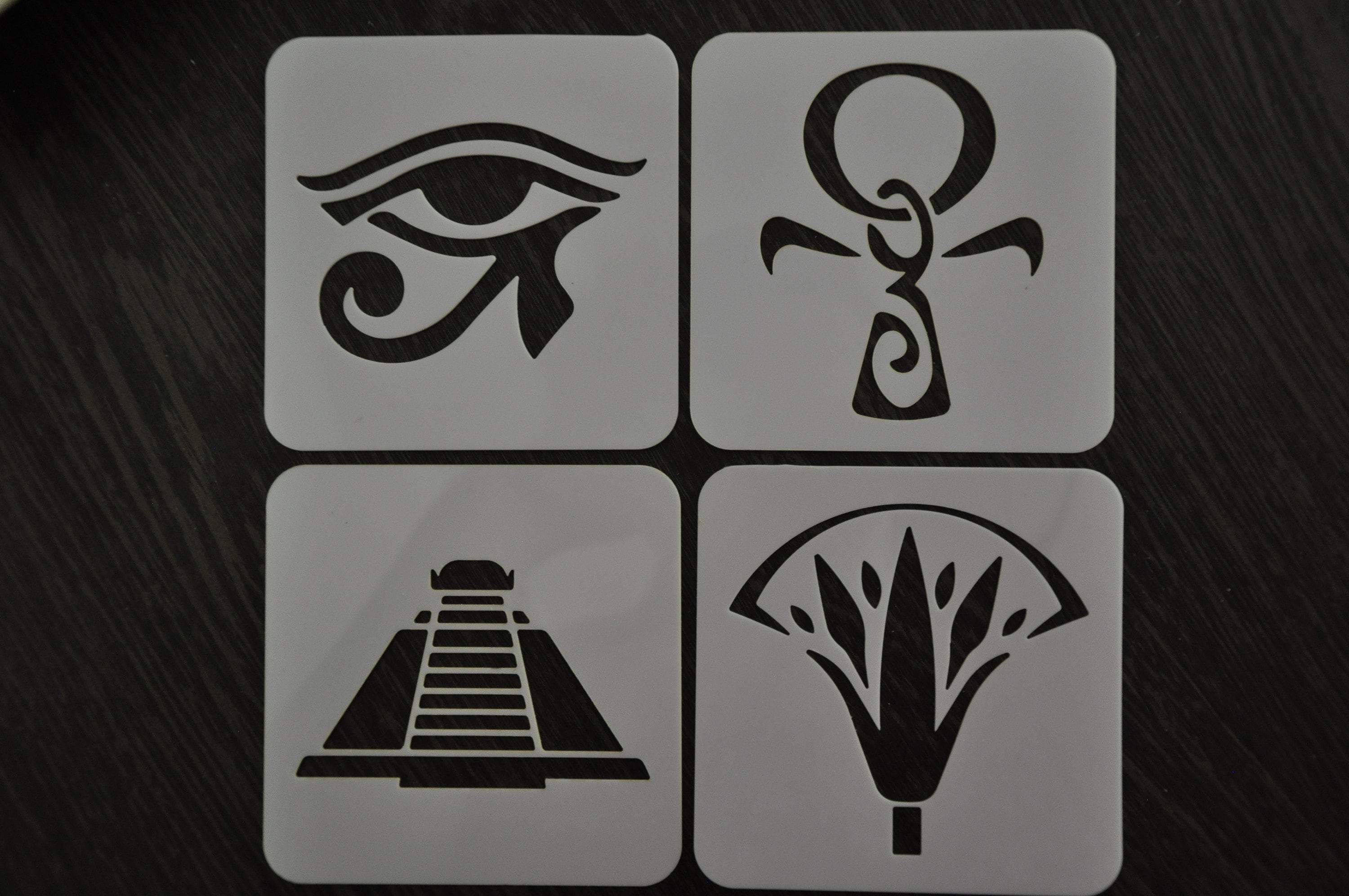 Egyptian Symbols Stencil Scarab Stencil Eye of Ra Stencil - Etsy