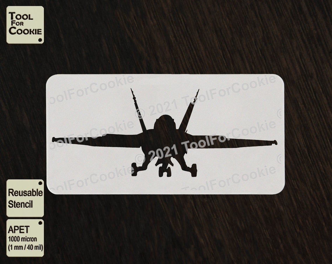 Jet Fighter Stencil - Etsy