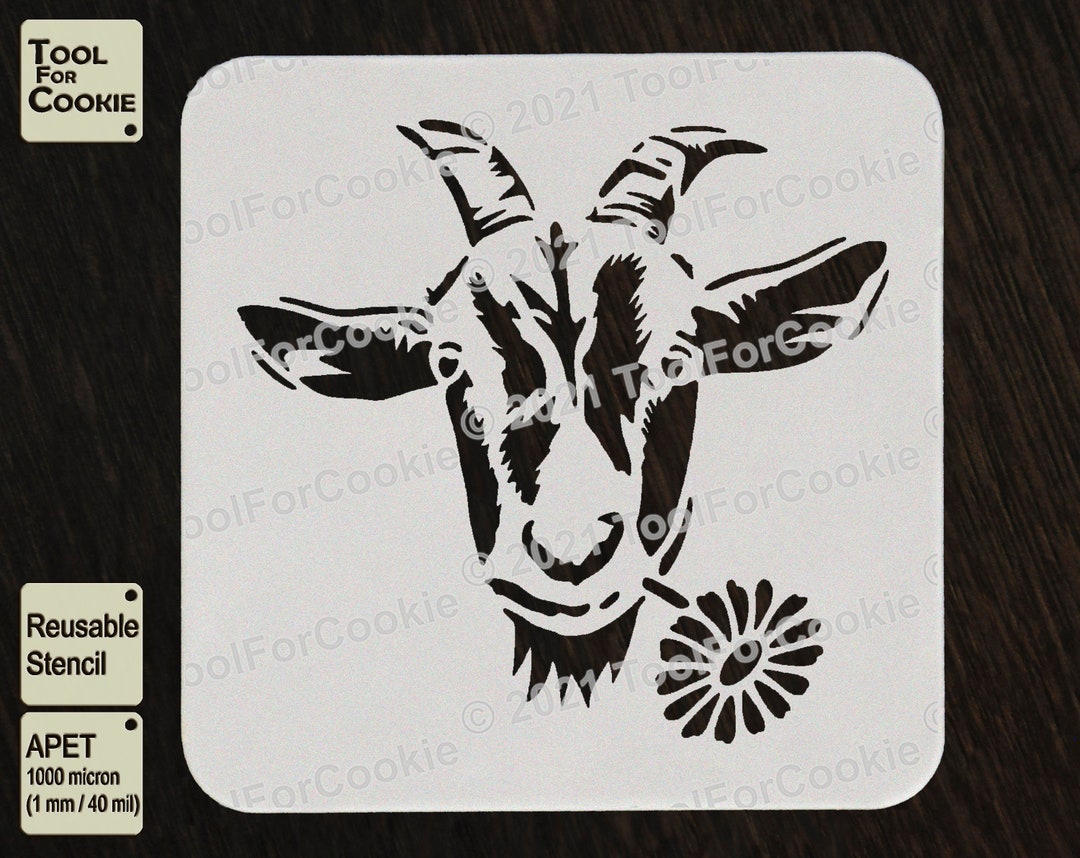 Goat Stencil, Custom Stencil, Any Font, Any Design, Any Size, Stencils ...