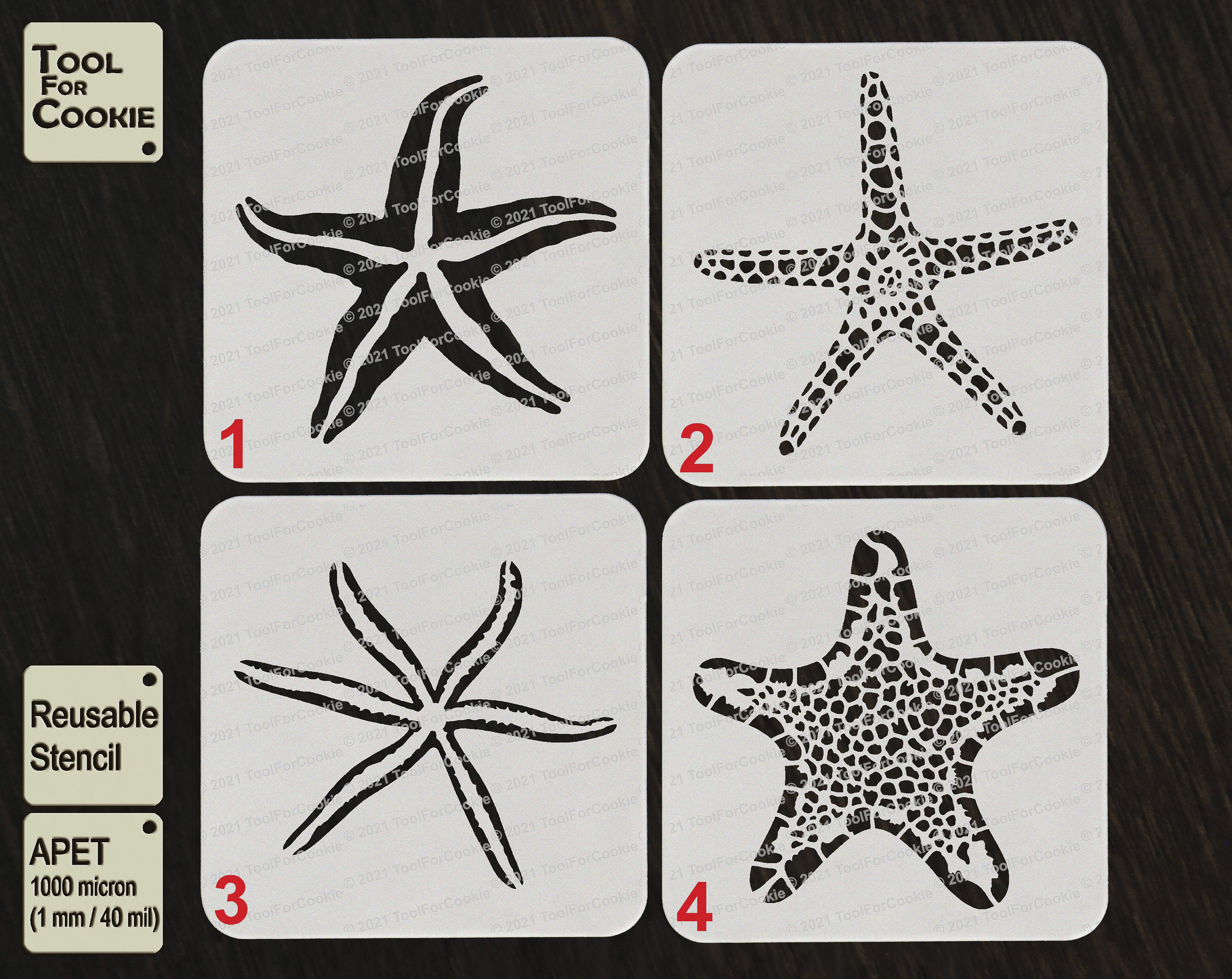 Sea Star Stencil