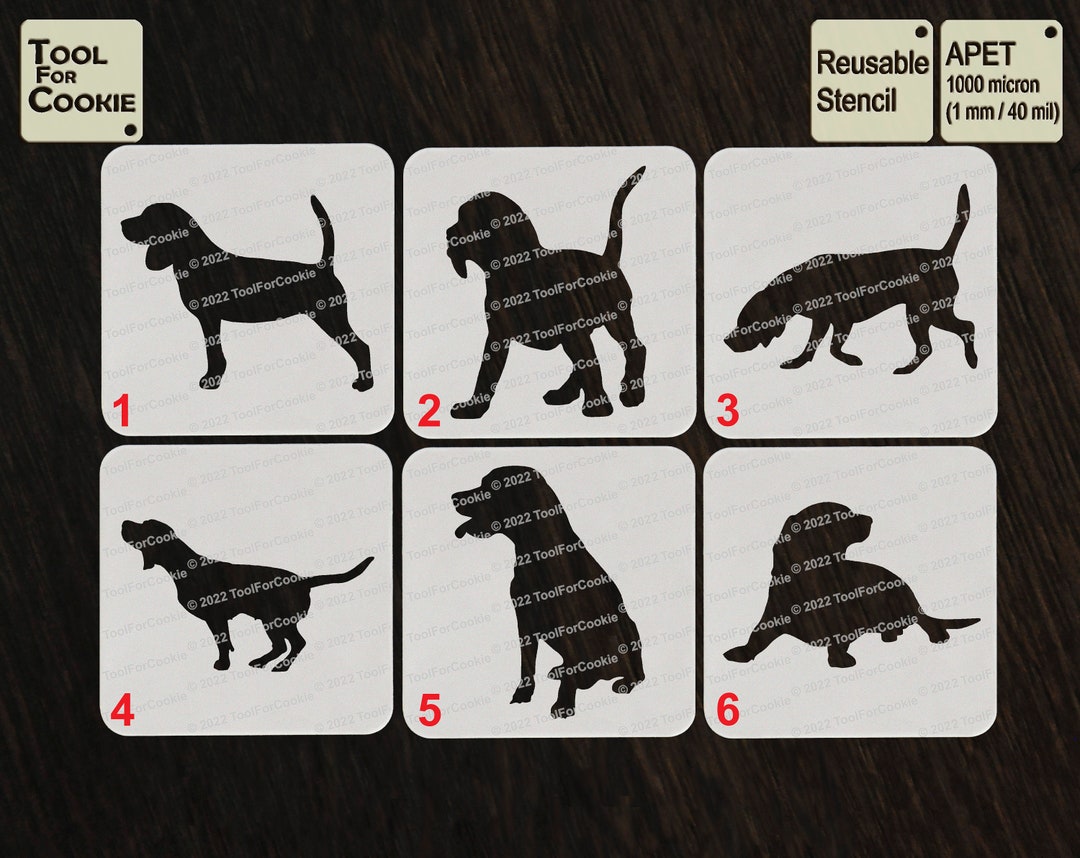 Beagle Dog Stencil - Etsy