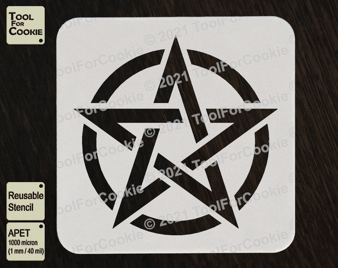 Pentagram Stencil - Etsy