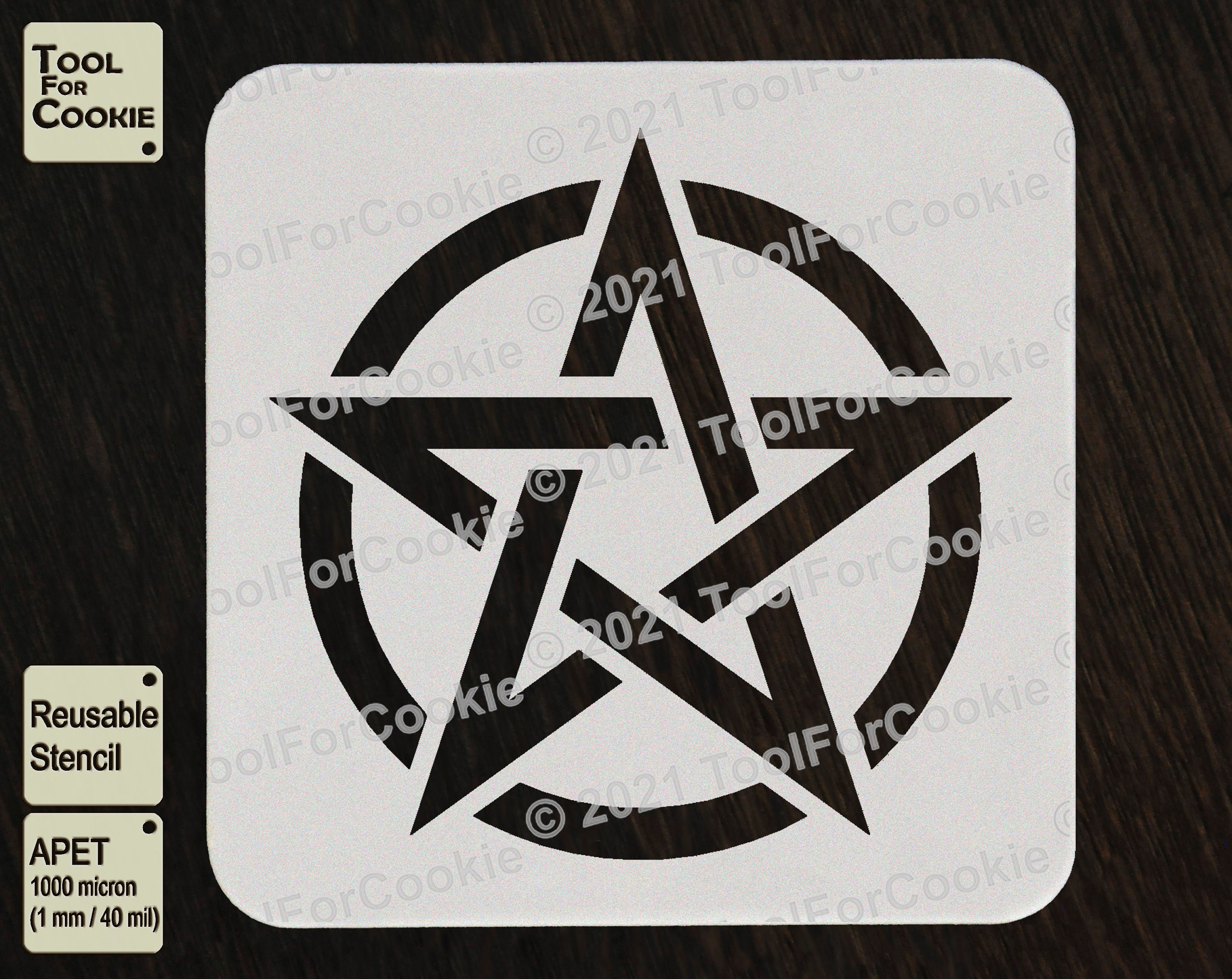 Pentagram Stencil - Etsy