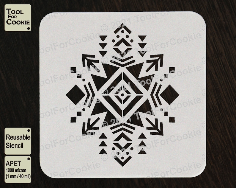 Tribal Aztec Art Stencil - Etsy