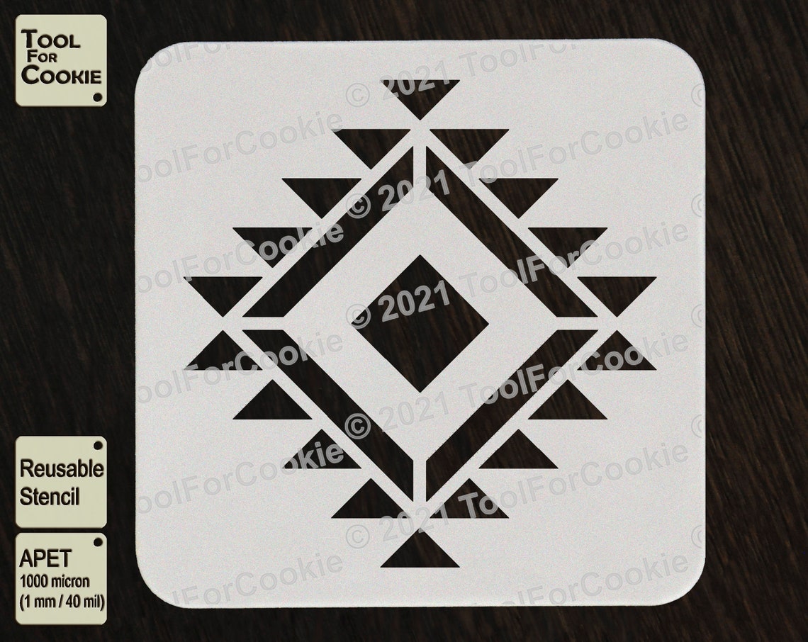 Native American Ornament Stencil - Etsy