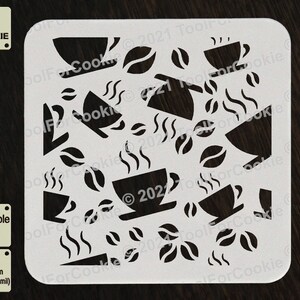 Coffee Beans Stencil - Etsy