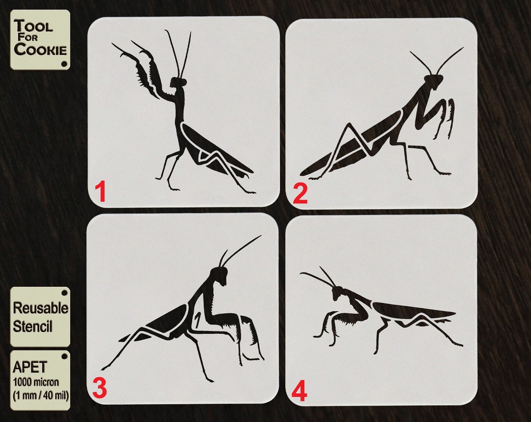 Mantis Stencil, Insect Stencil - Etsy