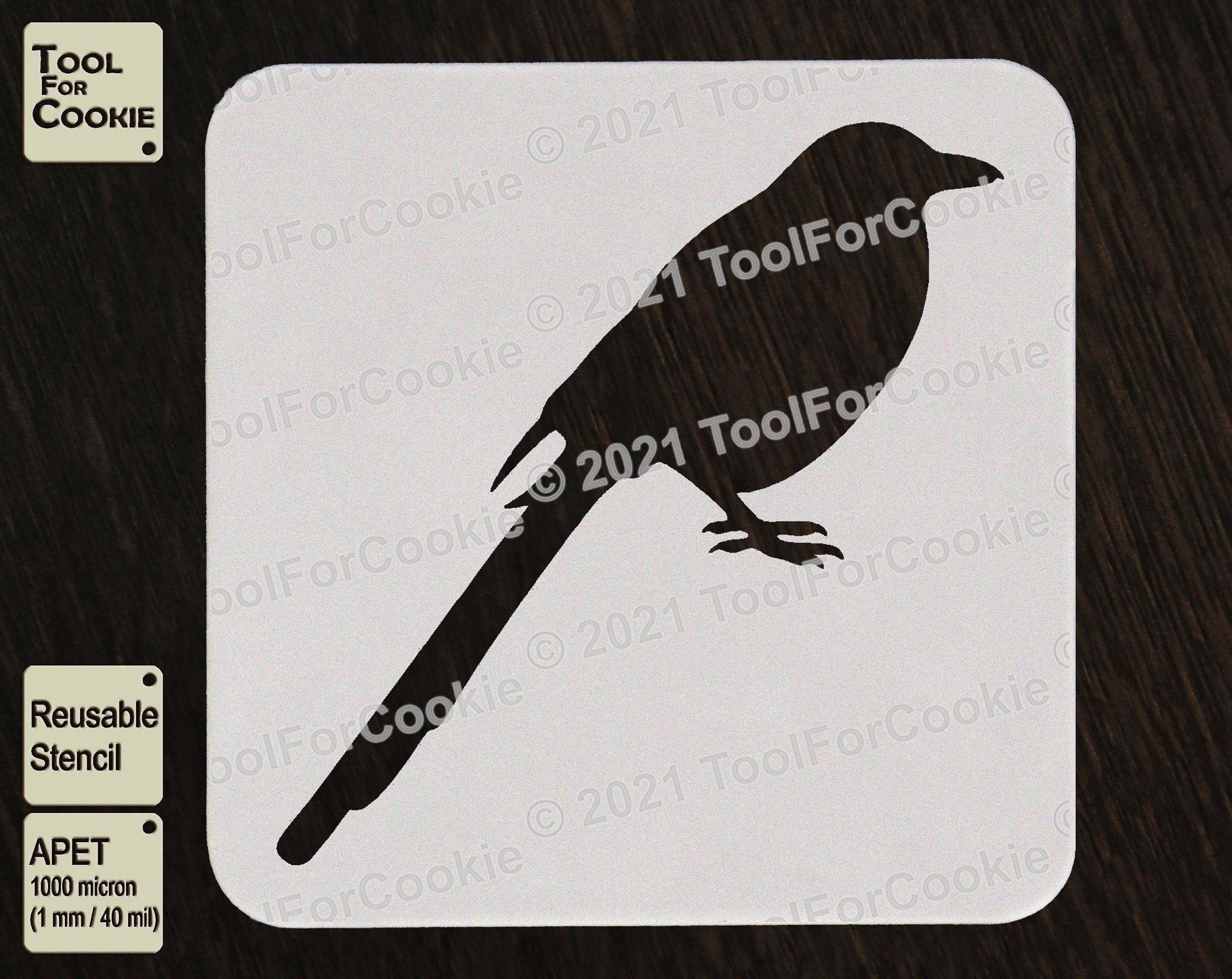 Magpie Stencil - Etsy