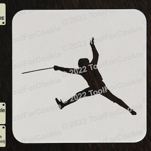 Fencing Stencil, Swordplay Stencil, Singlestick Stencil - Etsy