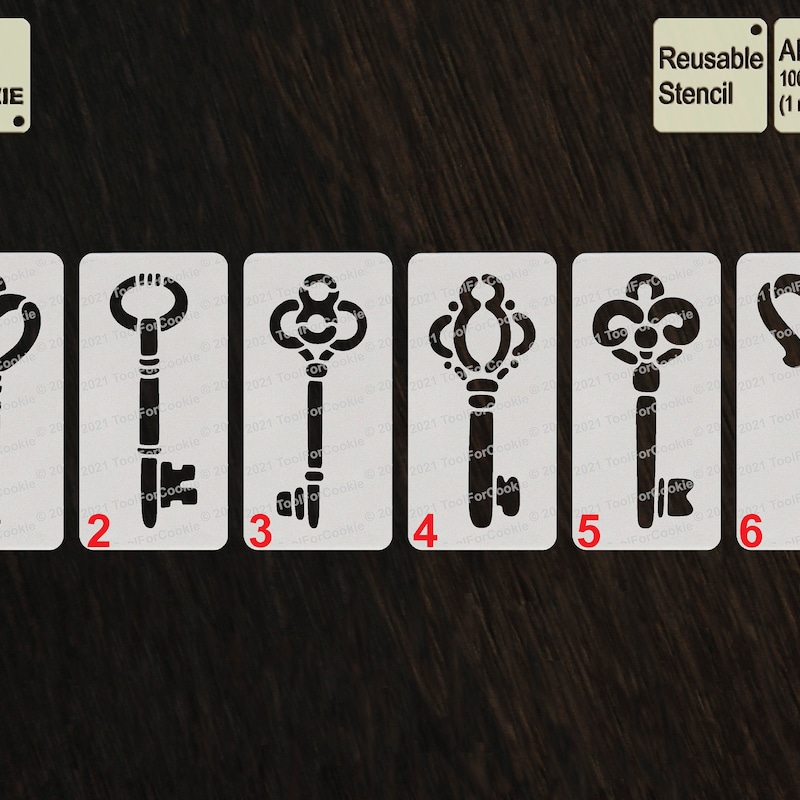 Key Stencil - Etsy