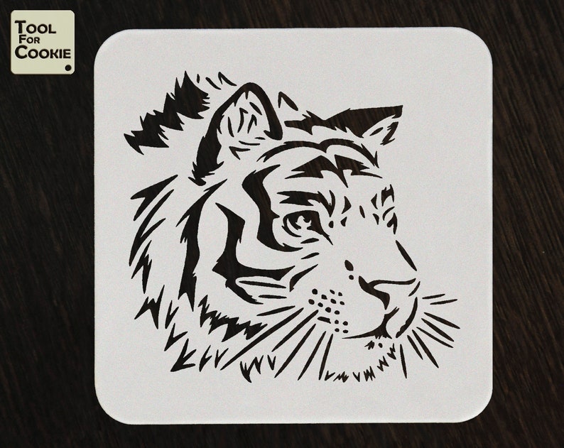 Tiger stencil Custom Stencil Any Font Any Design Any Size | Etsy