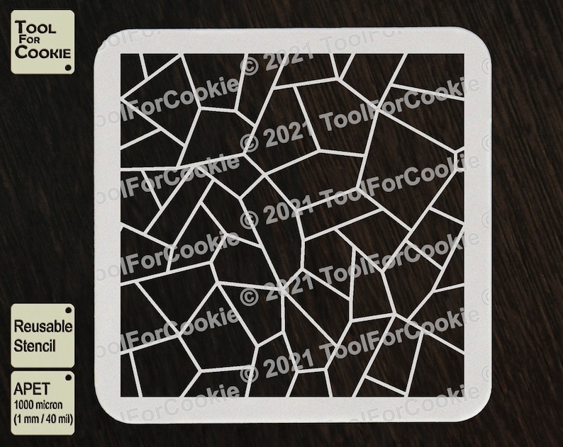 Stone Pattern Stencil - Etsy