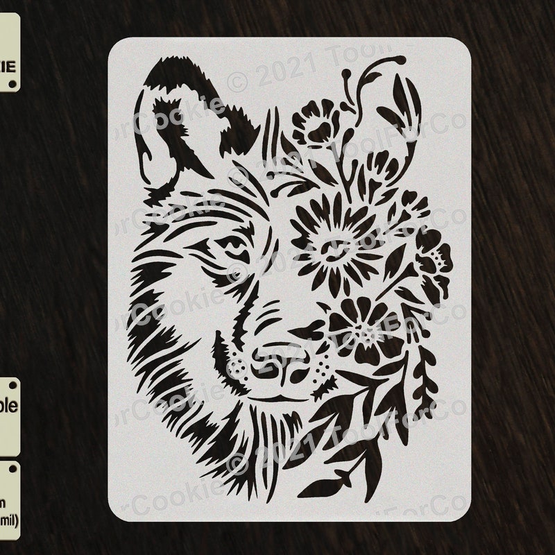 Wolf Stencil - Etsy