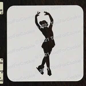 Skater Stencil, Figure Skating Stencil - Etsy