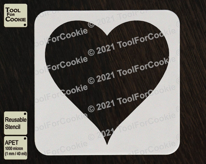 Playing Card Suit Stencil - Etsy