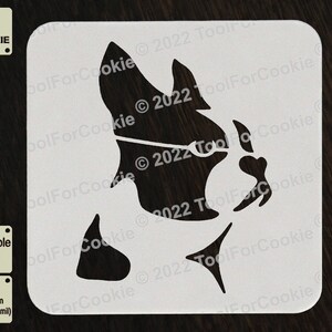 Boston Terrier Dog Stencil - Etsy