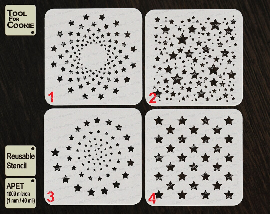 Star Stencil, Star Burst Stencil, Custom Stencil, Any Font, Any Design ...