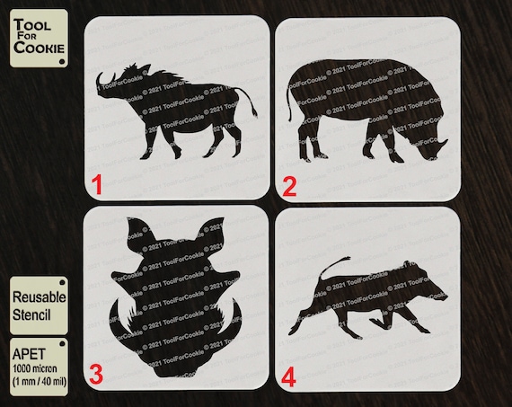 Warthog Stencil | Etsy