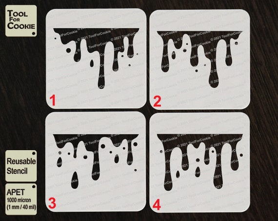 Drip Stencil Paint Stencil | Etsy