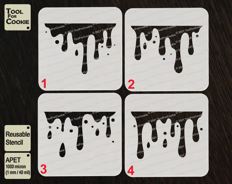 Drip Stencil, Paint Stencil - Etsy