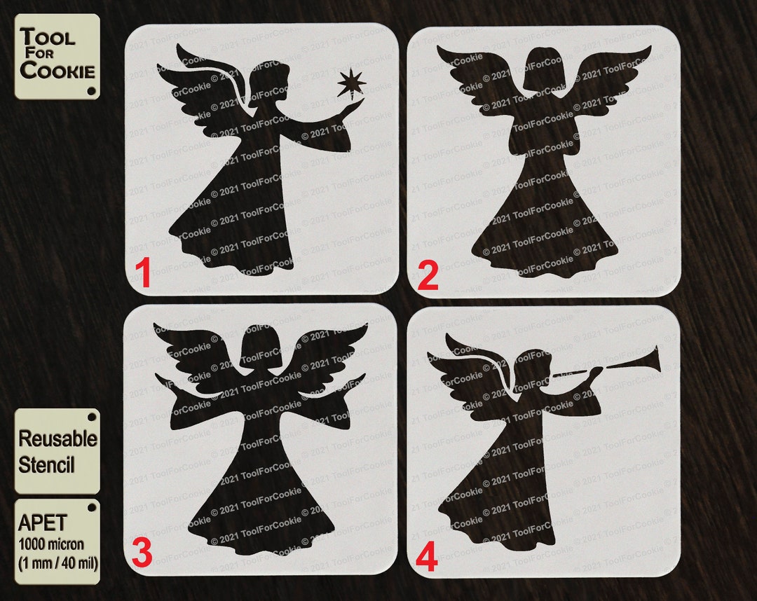 Angel Stencil - Etsy