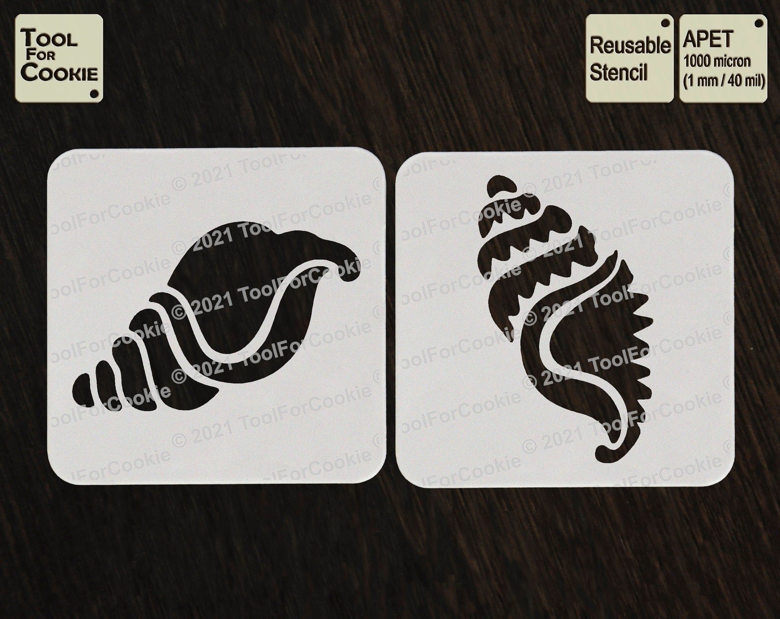 Shell Stencil Custom Stencil Any Font Any Design Any Size | Etsy